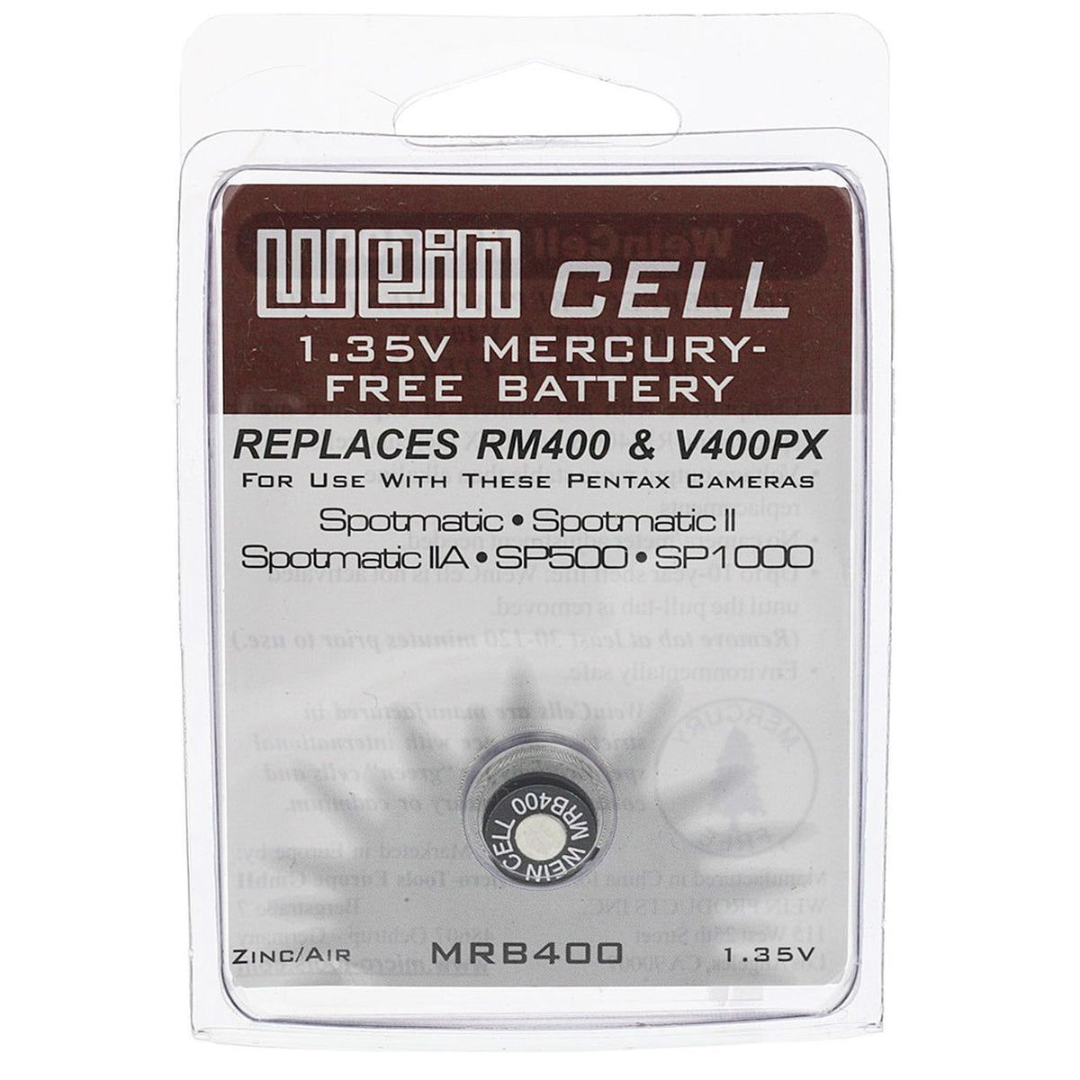 Wein Cell 1.35V Mercury Free MR400 Battery - Replaces RM400R and V400P ...